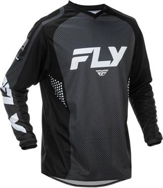 Fly Racing F-16 Maillot de motocross l&eacute;ger Racing MX MTB BMX, noir/blanc, Taille L