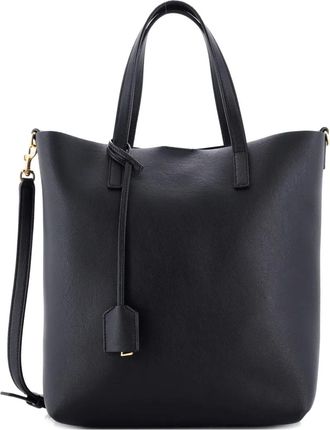 Saint Laurent Shopper Leather Toy tote bag - Noir