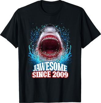 BDAZ 17. Geburtstag Jawesome Seit 2009 Shark 17 Jahre alt T-Shirt