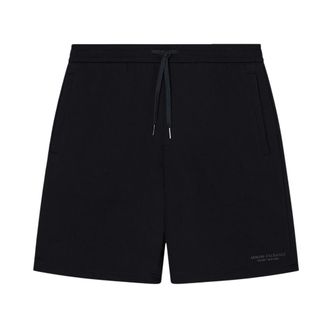 A|X Armani Exchange Homme, Shorts, Noir, Taille: S Short en coton &agrave; lacets avec poches avant