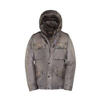 Moorer Homme, Vestes, Brun, Taille: L Smooth Sahariana Jacket