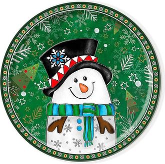 Egan Weihnachtsteller Panettone Schneemann Ø 31 cm