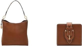 Fossil Femme Jessie Sac en cuir marron et portefeuille Harwell, Coffret