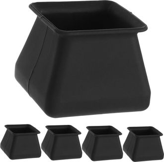 NUOBESTY 16 Stück Teiliges Silikon Stuhlbeinkappen Eckig Große Möbelbeinschoner rutschfest Boden und Kratzschutz Für Gartenstühle Esszimmerstühle Sofas Geräusc