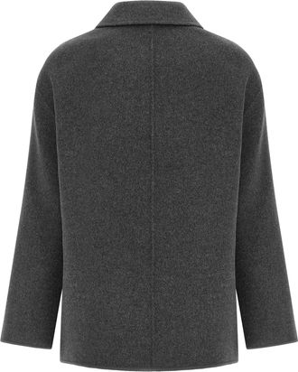 R&oacute;he Wool-Cashmere Pankou Closure Coat - Grey