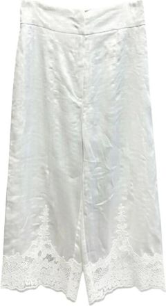 Twinset Femme, Pantalons, Blanc, Taille: 38 FR Tailored Pantalons