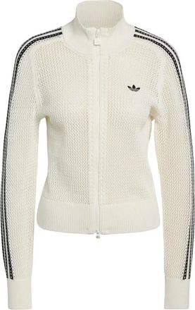 adidas Femme, Sport, Blanc, Taille: 36 FR Knitted Crochet Firebird Track Top