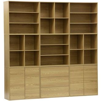 Sweeek Sweeek - Modulares Regal Holzdekor 9 Elemente
