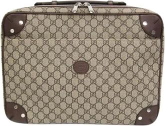 Gucci Pre-owned Sac &agrave; dos-porte-documents - Homme - Pre-owned - Beige - Taille: ONE Size
