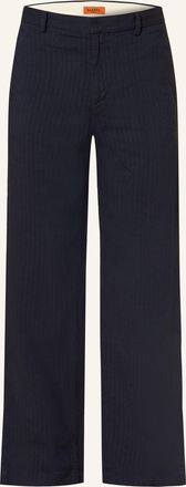 Barena Barena Venezia Hose Delfo Regular Fit Mit Leinen blau