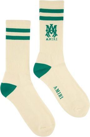 Amiri Homme, Sous-v&ecirc;tements, Beige, Taille: M MA Core Logo Socks
