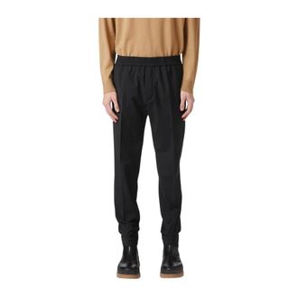 Iceberg Homme, Pantalons, Noir, Taille: XS Pantalon noir en polyester et laine coupe regular