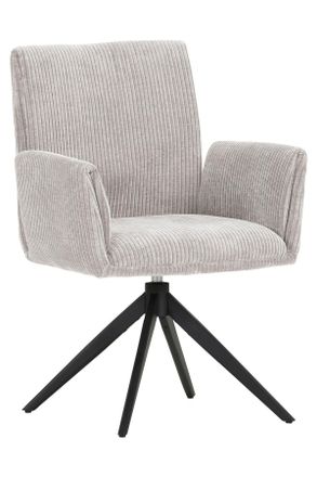 Novel Armlehnstuhl, Beige, Textil, Drehkreuz, 65x90x60 cm, Stoffauswahl, Sitzfl&auml;che 360&deg; drehbar, automatische R&uuml;ckholfunktion, Esszimmer, St&uuml;hle, Esszimmer