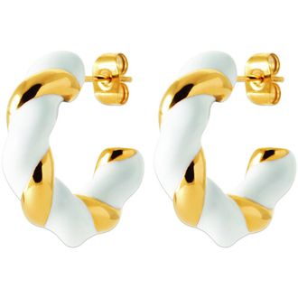 Brillaxis Cr&eacute;oles acier dor&eacute; laque blanche