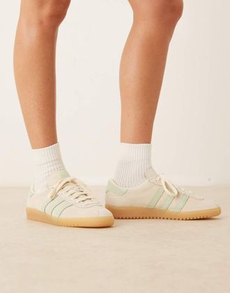 adidas Originals Bermuda - Baskets - Crème et vert clair-Blanc