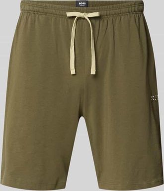 HUGO BOSS Regular Fit Sweatshorts aus Baumwoll-Mix Modell MIX&MATCH