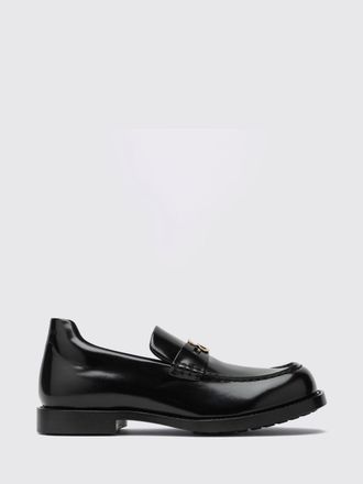 Balenciaga Comfy Penny Loafer aus geb&uuml;rstetem Kalbsleder mit Logo