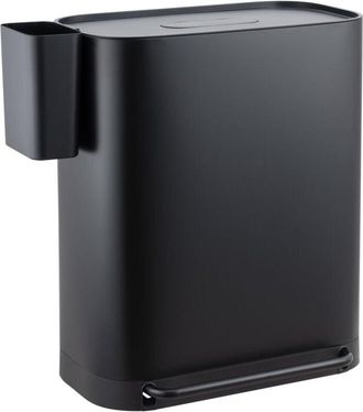 SVITA MLT2X30 Poubelle à pédale 60l 2 compartiments avec couvercle noir - Svita