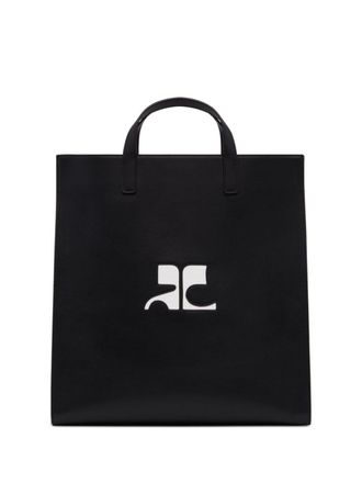 Courrèges sac à main Heritage en cuir - Noir