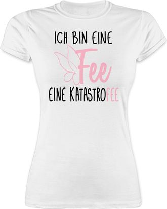 Shirtracer Shirt Damen - Spr&uuml;che Statement mit Spruch - Ich Bin eine Fee - S - Wei&szlig; - spruchshirts Spruchshirt sprueche katastrophe Tshirt Shirt, fee, katastroph