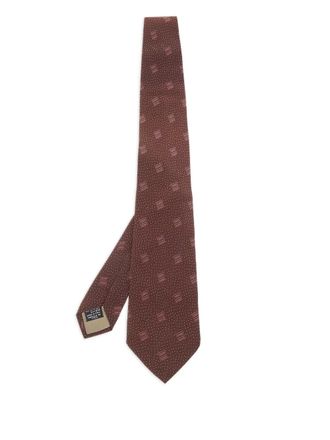 Giorgio Armani cravate en soie (2024) - Marron