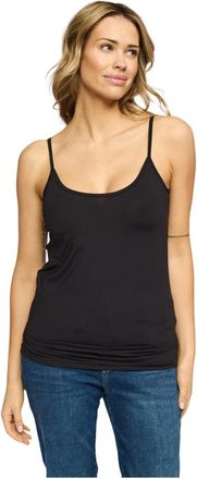 2-Biz Femme, Tops, Noir, Taille: 40 FR Hauts sans manches