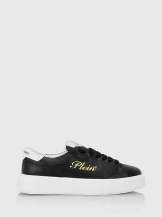 Philipp Plein Niedrige Leder-Sneaker mit Chunky-Sohle und laminiertem Logo