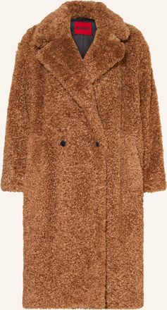 HUGO BOSS Hugo Teddyfell-Mantel Malite-1 beige