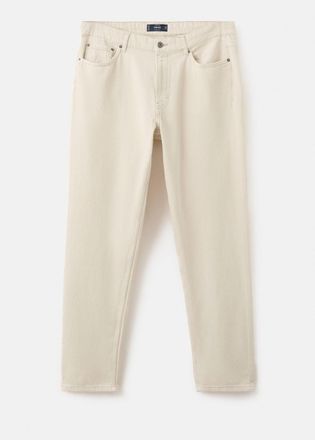 Mango Jean Lori tapered-fit gris clair/pastel - Homme - 38 - MANGO MAN