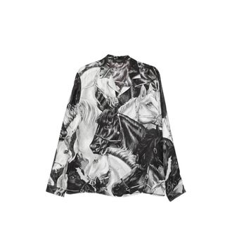 Gucci Horse-print Silk Shirt