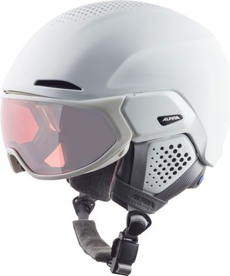 Alpina Alpina Unisex - Erwachsene, Alto QV Visierhelm, White matt, 51-55 cm