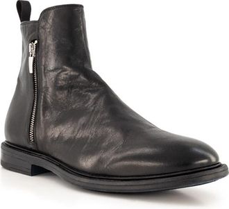 Rosso E Nero Herren Stiefeletten schwarz Glattleder