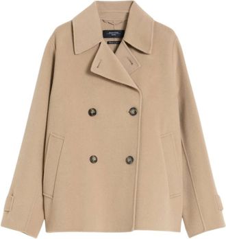 Max Mara Femme, Manteaux, Beige, Taille: 46 FR Wkdfantino Jacket