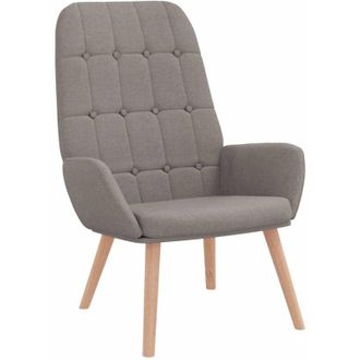 vidaXL Relaxsessel Taupe Stoff Vidaxl