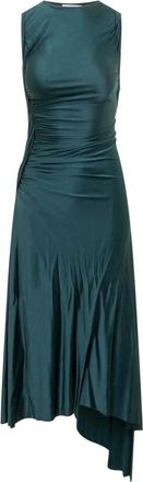 Victoria Beckham Femme, Robes, Vert, Taille: 36 FR Robe Midi Drap&eacute;e
