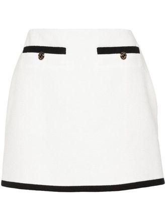 Gucci Minirock aus Tweed - Wei&szlig;