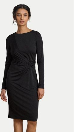 Lauren Ralph Lauren Strickkleid 200P14033002 Schwarz Slim Fit