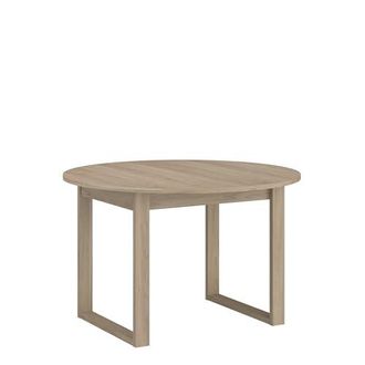 Parisot Table a manger extensible - BETTY - Ronde - D&eacute;cor chene - 4 / 6 personnes - 120 / 155 x 120 x 75 cm - PARISOT