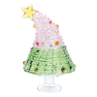 Garneck Kristall-Weihnachtsbaum F&uuml;r Schreibtisch Dekorativer Weihnachtsbaum Kleiner Geschm&uuml;ckter Tischdekoration Kristall-weihnachtsbaumschmuck K&uuml;nstlicher