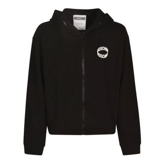 Moschino Homme, Sweatshirts et sweats &agrave; capuche, Noir, Taille: XL Pulls &Eacute;l&eacute;gants Collection