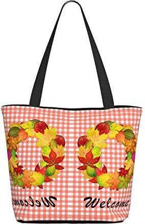 AOOEDM Welcome Wreath Ladies Shopping Bag 13x11x7in.Le cadeau parfait pour la Saint-Valentin.Cest de la Saint-Valentin pour maman, fille, &eacute;pouse, etc
