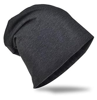 Miobo Bonnet Tombant Classique Type Beanie,Jersey Slouch Beanie Long Chapeau Unisexe, Taille Unique, XXL