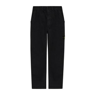 Stone Island Jeans mit Logo-Patch - - Trousers - Herren - Schwarzk - W30