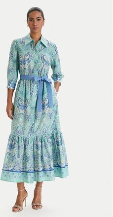Luisa Spagnoli Hemdkleid Pampa 543211 Gr&uuml;n Regular Fit