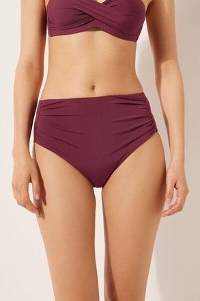Calzedonia Formender High-waist-badeslip Indonesia Bordeaux