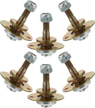 Garneck 6st&uuml;cke Gleitlager F&uuml;r Schaukelst&uuml;hle Ersatzlager Aus Eisen Mit Verbindungsst&uuml;cke F&uuml;r M&ouml;bel Mechanische Teile F&uuml;r Wartung Und Reparatur