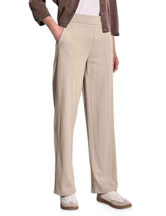 Street One Damen A378882 Straight Leg Hose, Barley beige, 44W x 30L