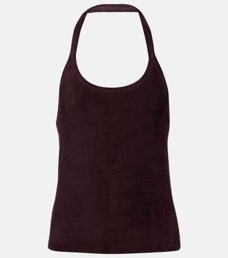 Stouls Top Cherry en daim