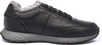 Baldinini Baskets en cuir grain&eacute; - Homme - Chaussures - Noir - Taille: 45 EU