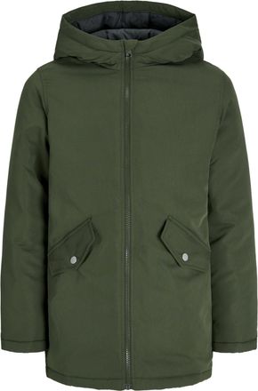 Jack & Jones Herren Jjloop Parka Jacket Jnr Parka-Jacke, Forest Night, 140